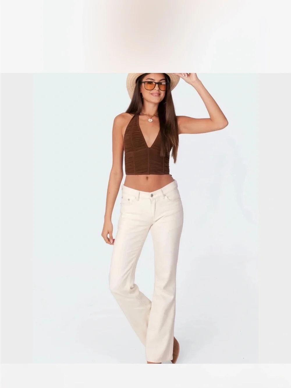 Edikted | Jeans | Edikted Cream Wide Leg Jeans | Poshmark